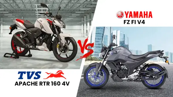 2024 Yamaha FZ Fi V4 vs 2024 TVS Apache RTR 160 4V: Which Is The 160cc ...