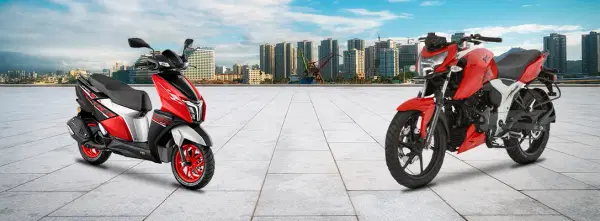 TVS Bikes & Scooters | Buy on Two Wheeler Loan - Drivio
